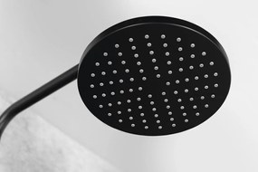 Sapho Sapho, MIA sprchový sloup s pákovou s baterií, kulatý, černá matná, MA139B