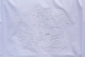 Povlečení do postýlky 6dílné - Scarlett Měsíček - bílá 100 x 135 cm