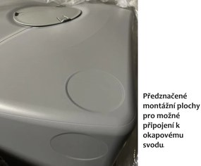 Prosperplast Sud na dešťovou vodu TOWER STONE 500l, šedý