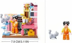 Sluban Girls Dream Mini Handcraft M38-B1016D Ložnice / LEGO - kompatib