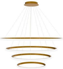 Toolight Toolight, závěsné svítidlo 100cm, 60W, 3000K, LHJ010-CP4, zlatá matná, OSW-50003