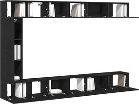 Sestava TV skříněk 9 ks Černý dub Kompozitní dřevo 3333058