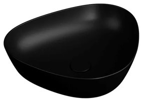 VitrA Plural umyvadlo na desku černá mat bez otvoru na baterii 7812B483-0016