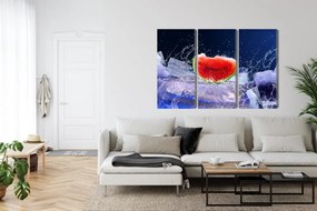 Vícedílný obraz Meloun Na Ledu Nedostatek Nedostatek Plátno Canvas 150x100