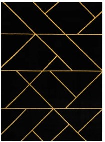 Dywany Łuszczów Kusový koberec Emerald geometric 1012 black and gold ROZMĚR: 120x170