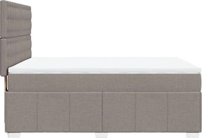 Box spring postel s matrací taupe 160x200 cm textil 3291737