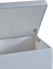 Čalouněná skříň barva modrá látka pletený vzor