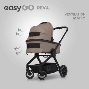 Kombinovaný kočárek EasyGo Reva 2v1 Golden Beige