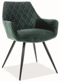 SIGNAL Jídelní židle - LINEA Velvet, různé barvy na výběr Čalounění: zelená (Bluvel 78)