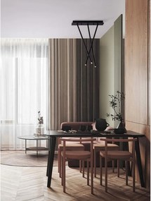 Matně černé hliníkové LED stropní svítidlo s ohybatelnou konstrukcí 10x45 cm Stilvi – Nova Luce
