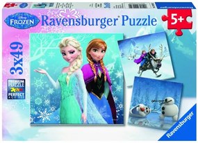 Ravensburger Puzzle Ledové království dobrodružství na sněhu 3x49 dílků