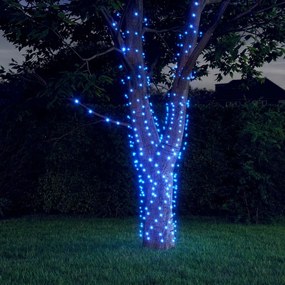 vidaXL Solární světelné řetězy 5 ks 5 x 200 LED dovnitř i ven [328953] Barva: Modrá