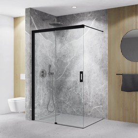 MI DWL / MI DWR 2050 mm 985–1010 Transparent O 1000 Černý elox Levé dveře MI DWL 100205 NPE