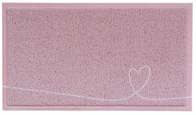 Artsy Doormats Rohožka Srdíčko, růžová barva, plast