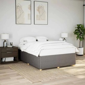 Rám postele bez matrace taupe 140 x 200 cm textil 3284946