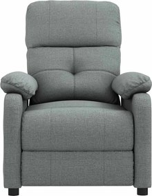 Polohovací křeslo tmavě šedé textil 289663
