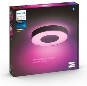 Philips-LED RGB Stmívatelné stropní svítidlo Hue LED/52,5W/230V pr. 425 mm černá