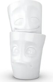 FIFTYEIGHT Vergnügt  Verdutzt bílá / Hrnek / 350 ml