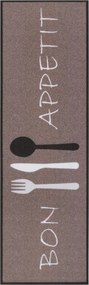 Hanse Home, Běhoun Cook & Clean 105724 Brown White, 50x150, hnědá, kuchyně