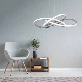 Toolight Toolight, Node moderní stropní svítidlo LED + dálkové ovládání APP816-CP, chromová, OSW-03997
