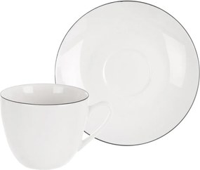 Bílý porcelánový šálek na cappuccino 210 ml Decora – Orion