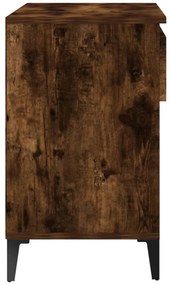 Botník kouřový dub 70x36x60 cm kompozitní dřevo - Default Title