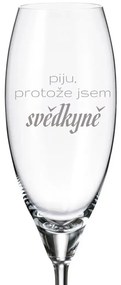 Dekorant svatby Sklenička pro svědkyni PIJU PROTOŽE 290 ml 1KS