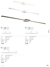 Redo 01-3275 - LED Koupelnové osvětlení zrcadla ASTON LED/24W/230V IP44 chrom