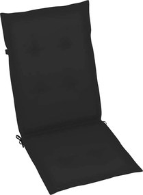 vidaXL Skládací zahradní židle s poduškami 3 ks masivní akáciové dřevo [3064089] Barva: Vzor šedá kostka