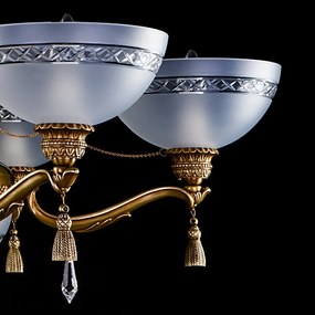Luxusní designové svítidlo GOLDIE VI. LIGHT PATINA - ARTGLASS