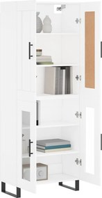 Skříň highboard bílá 69,5 x 34 x 180 cm kompozitní dřevo 3199641