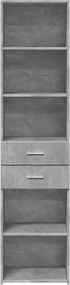 Skříň highboard betonově šedá 45x42,5x185 cm kompozitní dřevo 3281451