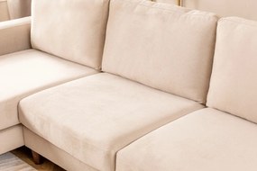 Hanah Home Rohová pohovka BERLIN levá krémová