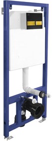 Laveo Laveo, závěsný set pod omítku Akan + závěsná WC mísa Desna s toaletním sedátkem z duroplastu, Vortex splachování, bílá lesklá, LAV-SETDESNAGD
