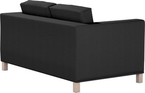 Potah na pohovku IKEA  Karlanda 2-místná, krátký barva černá látka pletený vzor
