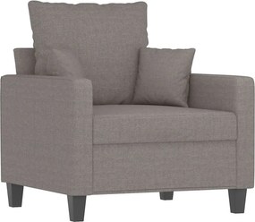 3dílná sedací souprava s polštáři taupe textil 3201639