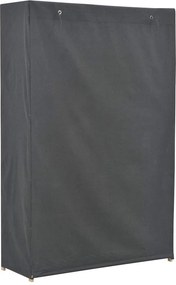 Šatní skříň šedá 110 x 40 x 170 cm textil 248189