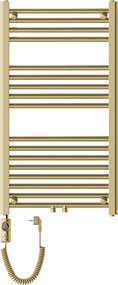 Mexen Mars, elektrické topné těleso 900 x 500 mm, 300 W, zlatá lesklá, W110-0900-500-2300-50