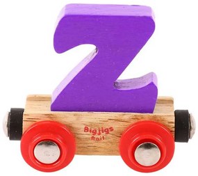 Bigjigs Rail Vagónek dřevěné vláčkodráhy - Písmeno Z