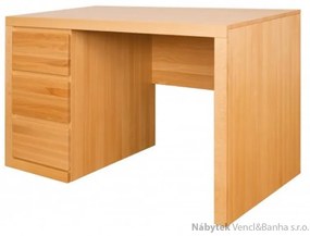 dřevěný bukový psací stůl, PC stolek z masivního dřeva buk BR401 pacyg