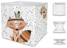 Úložná krabice fox indian, 32x32cm