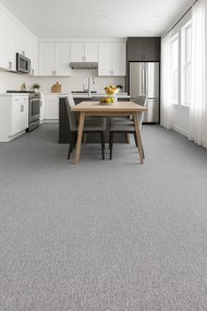 Tapibel, Metrážový koberec Cobalt SDN 64042 - AB světlý antracit, zátěžový, na míru, šíře 4m,5m, šedá, ab (mřížka), chodba / předsíň