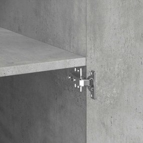 Skříň highboard betonově šedá 70x42,5x185 cm kompozitní dřevo 3281423