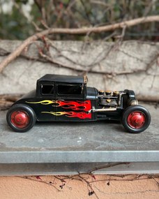 Plechový model - Staré auto - hot rod