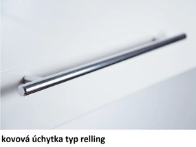 EXTOM Skříňka dolní rohová MALMO D13 U Korpus:: GREY, Dvířka:: permbroke