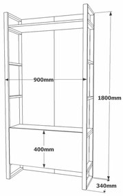 Předsíňová sestava Mea Atlantic Pine