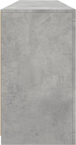 Příborník s LED osvětlením betonově šedý 162 x 37 x 67 cm 3208998
