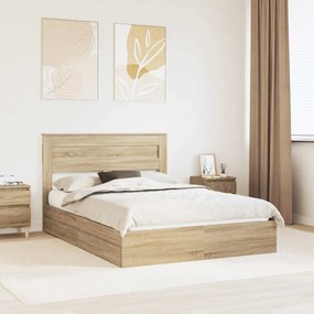 Postel s úložným prostorem se zásuvkou Sonoma dub 140 x 190 cm 3409909
