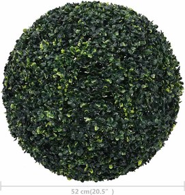 Umělé buxus koule 2 ks 52 cm 315470