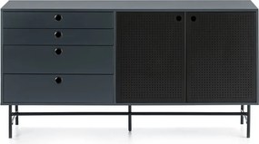 Černo-modrá komoda Teulat Punto, šířka 150 cm